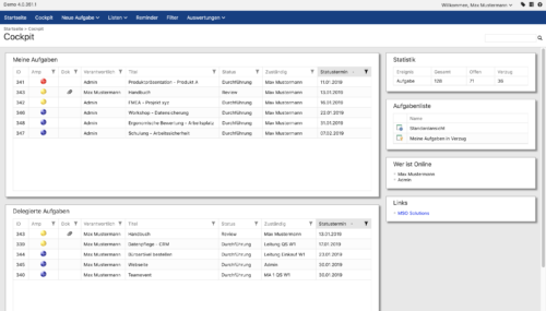 Unternehmenssoftware - MSO Aufgaben-Manager