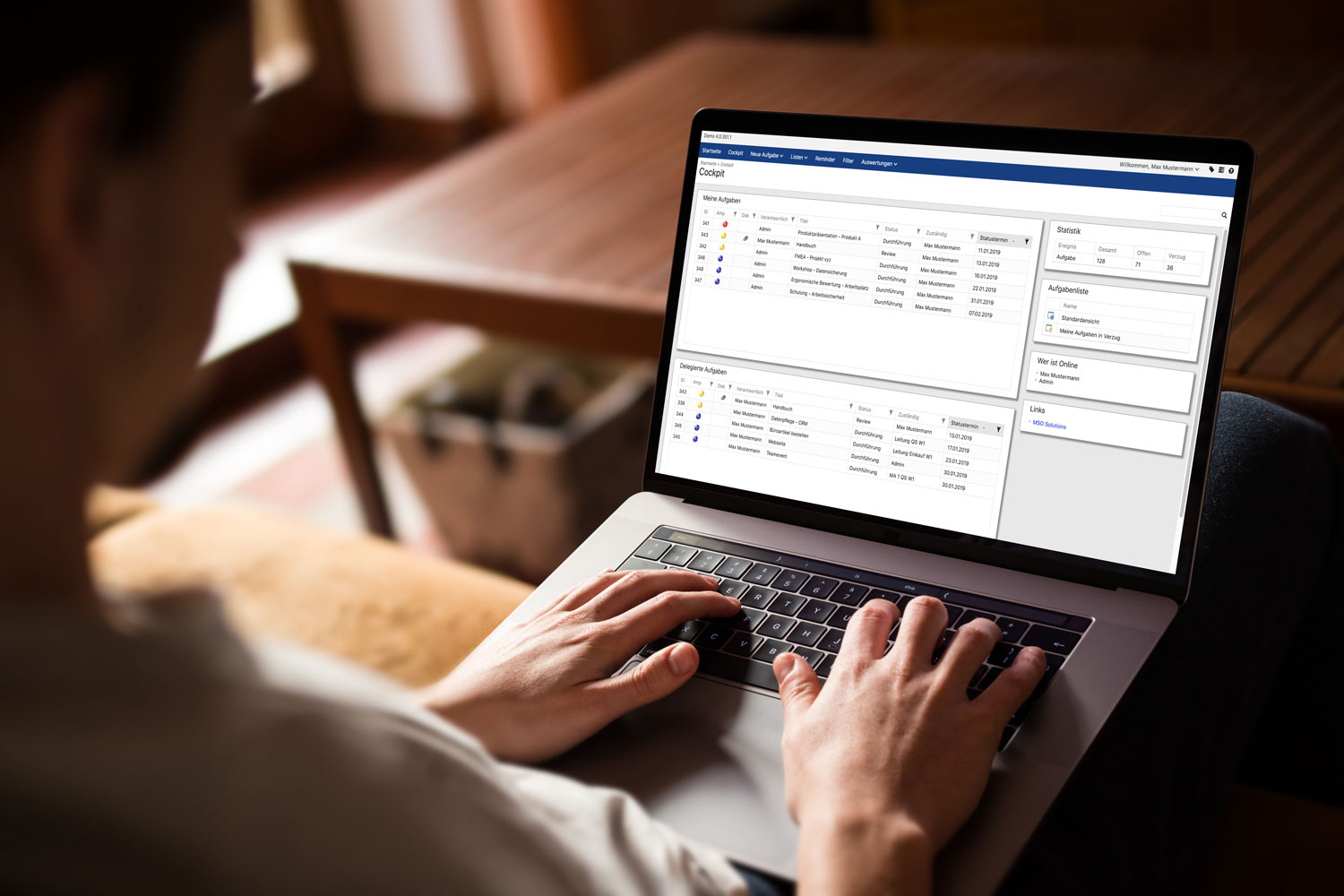 Unternehmenssoftware - MSO Aufgaben-Manager