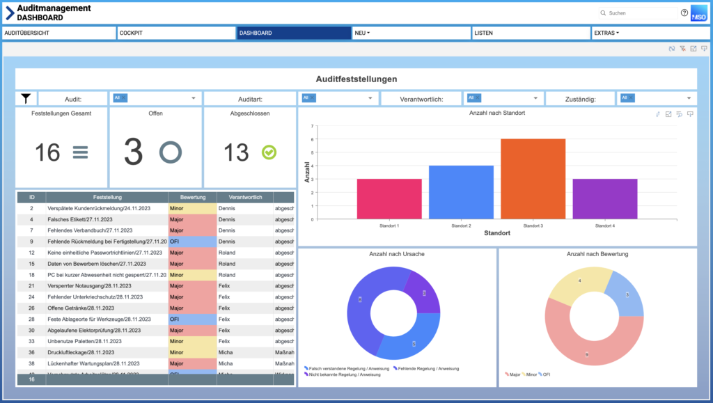 Auditmanagement: Planung, Durchführung & Überwachung - MSO