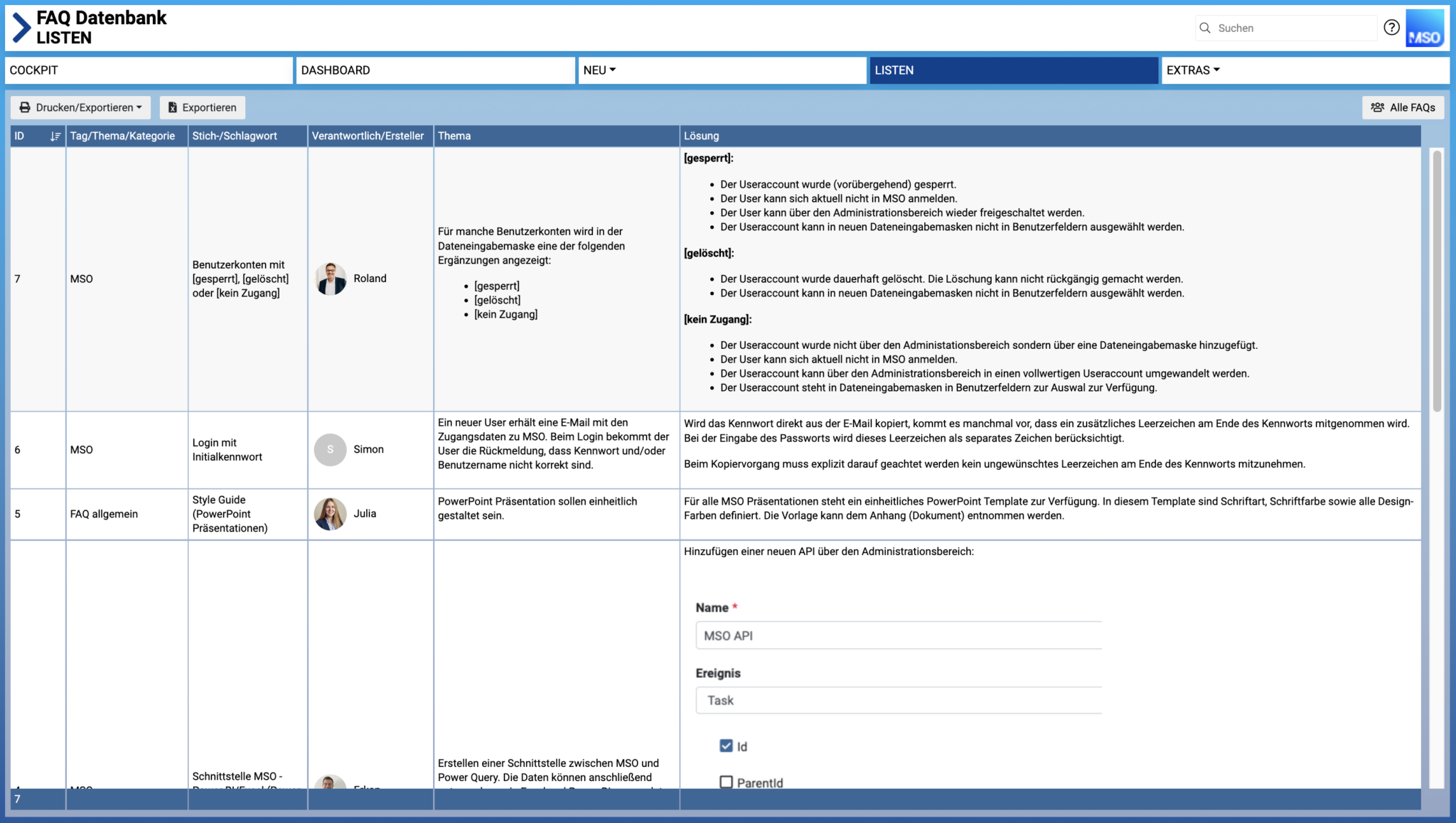 FAQ-Vorlage: Effektives Wissensmanagement im Unternehmen