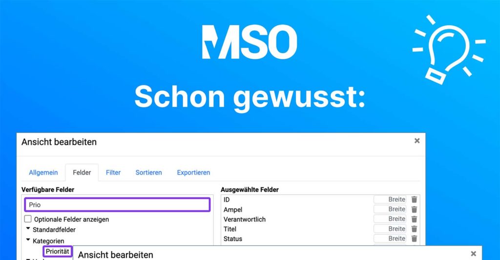 Schon gewusst? - MSO